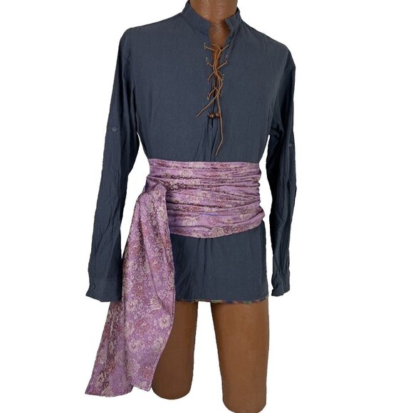 The Pirate Dressing | Shirts | Mens Pirate Poet Shirt Sash Steampunk ...